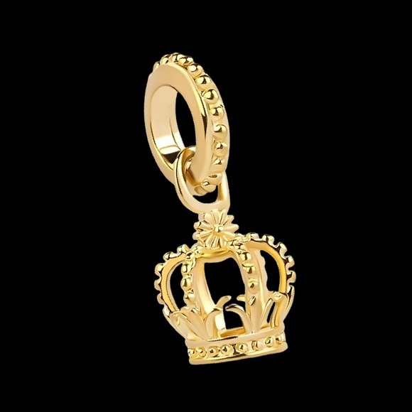 Linx | Jewelry | Gold Crown Dangle Charm | Poshmark